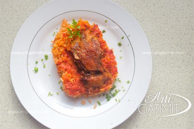 Pulë me oriz në tavë | Arti Gatimit